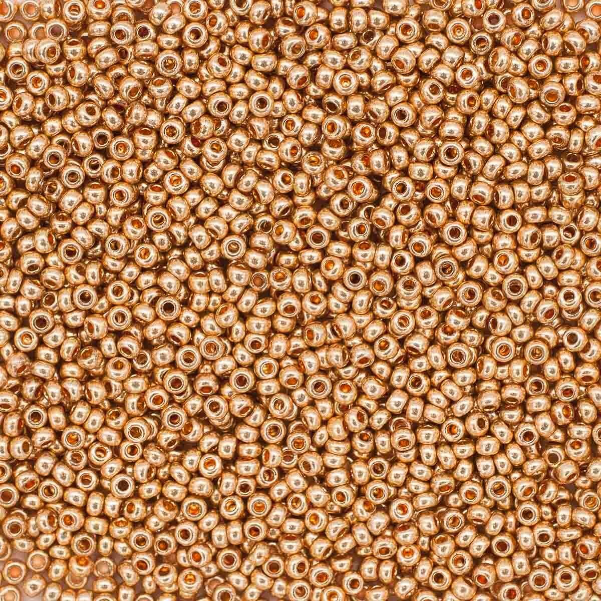 Бисер Preciosa 10/0 (2,3 мм), золото, 20 г, цвет № 18184, 5 упак