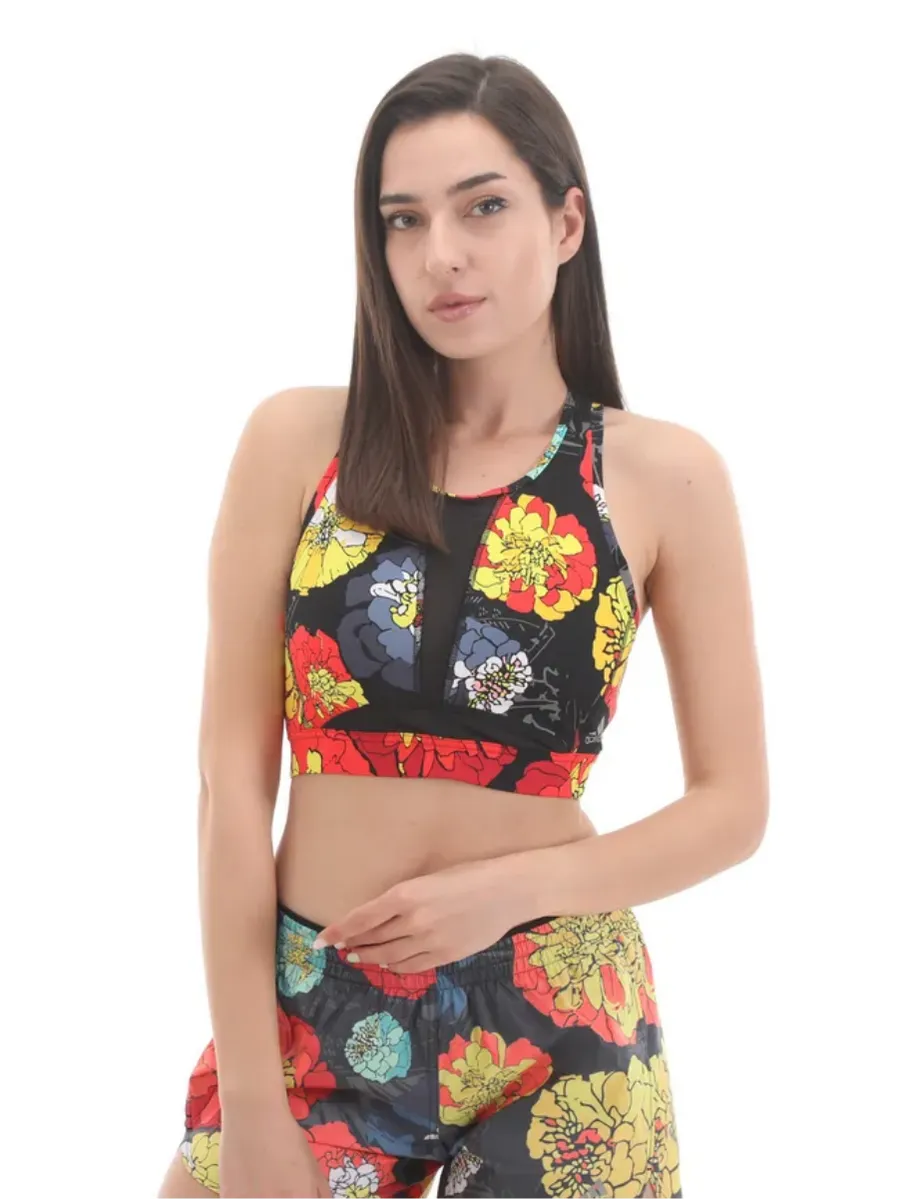 Топ спортивный RUN MS AOP BRA HE9849