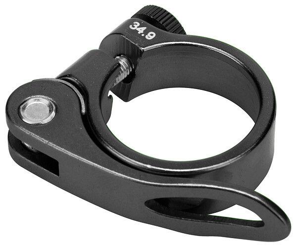 Зажим подседельной трубы BLF-Z1 34,9 мм с эксцентриком, алюминиевый чёрный/34570