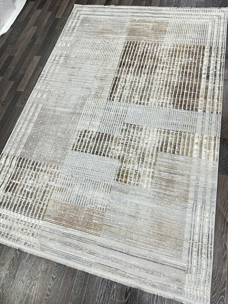 Ковер, Прямой, Бежевый, Золотисто-жёлтый, Серый, Коричневый, Современный, на пол, в гостиную, спальню, в ассортименте (80 см. на 150 см.)