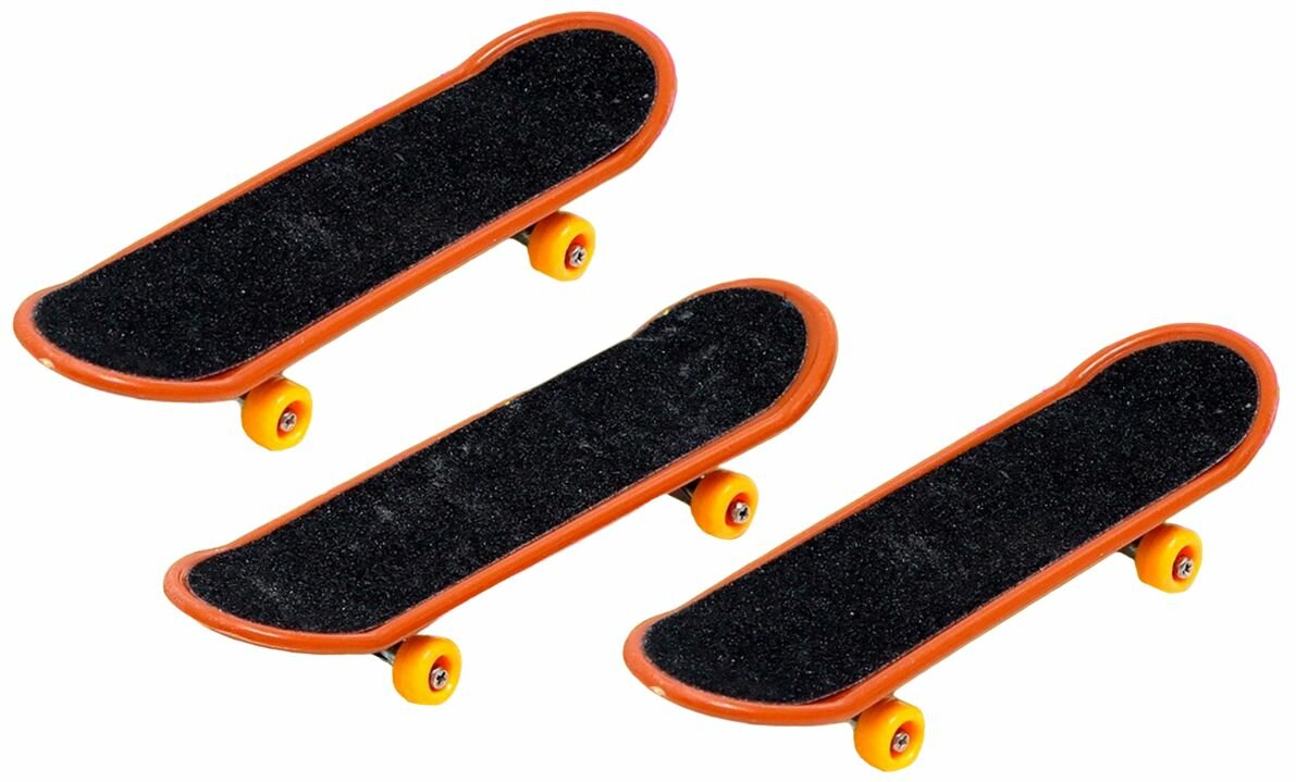 Набор фингербордов "Банда скейтеров", мини-скейтборд, фингер-скейт, пальчиковая игрушка для трюков, 3 штуки
