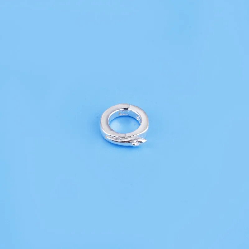 Серебряный хомут для пирсинга S925, Small Silver
