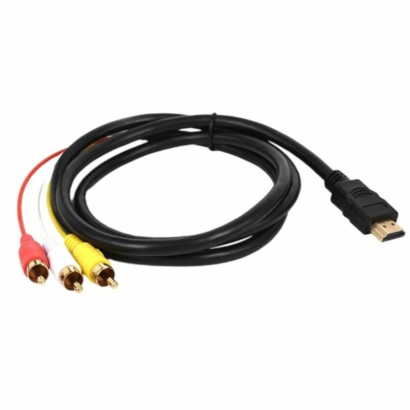 Дифференциальный кабель HDMI к 3RCA красного, желтого и белого цветов