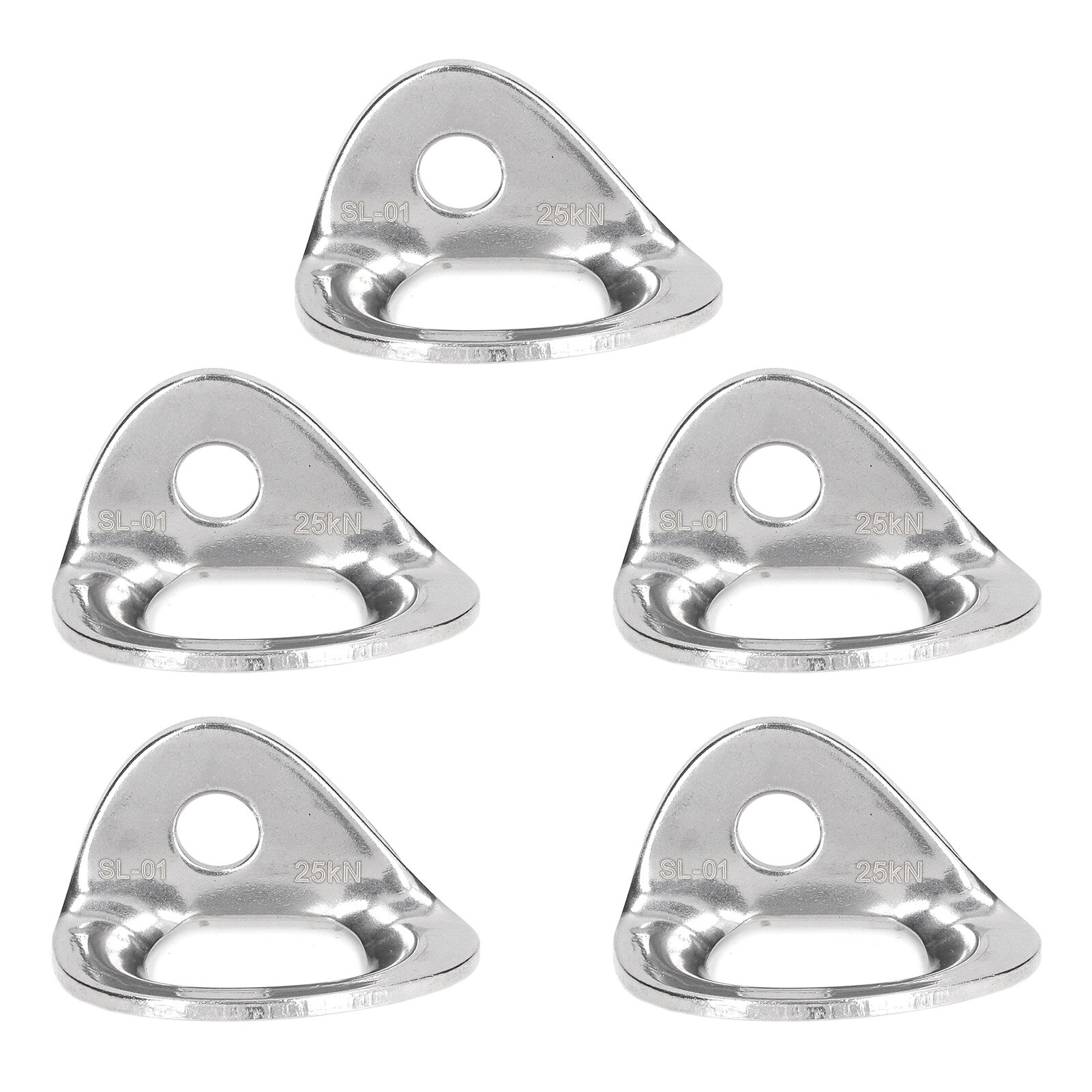 5 шт. анкеров для альпинизма, подвесы из нержавеющей стали 316 для спуска по веревке и выполнения высотных работ.