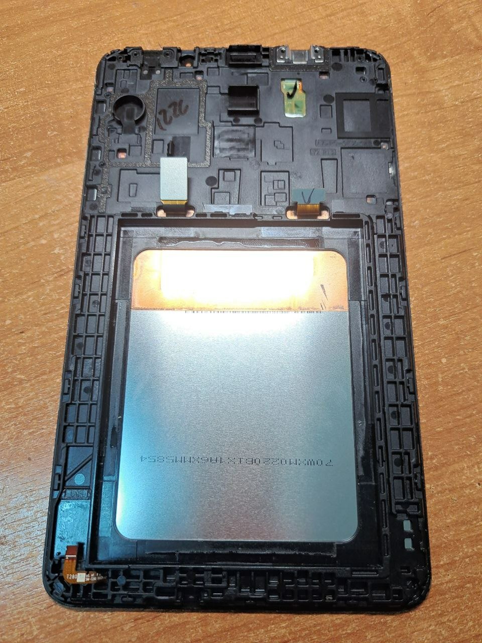7 дюймов дисплей с тачскрином в рамке Samsung Galaxy Tab A 7 SM-T280 в сборе, черный