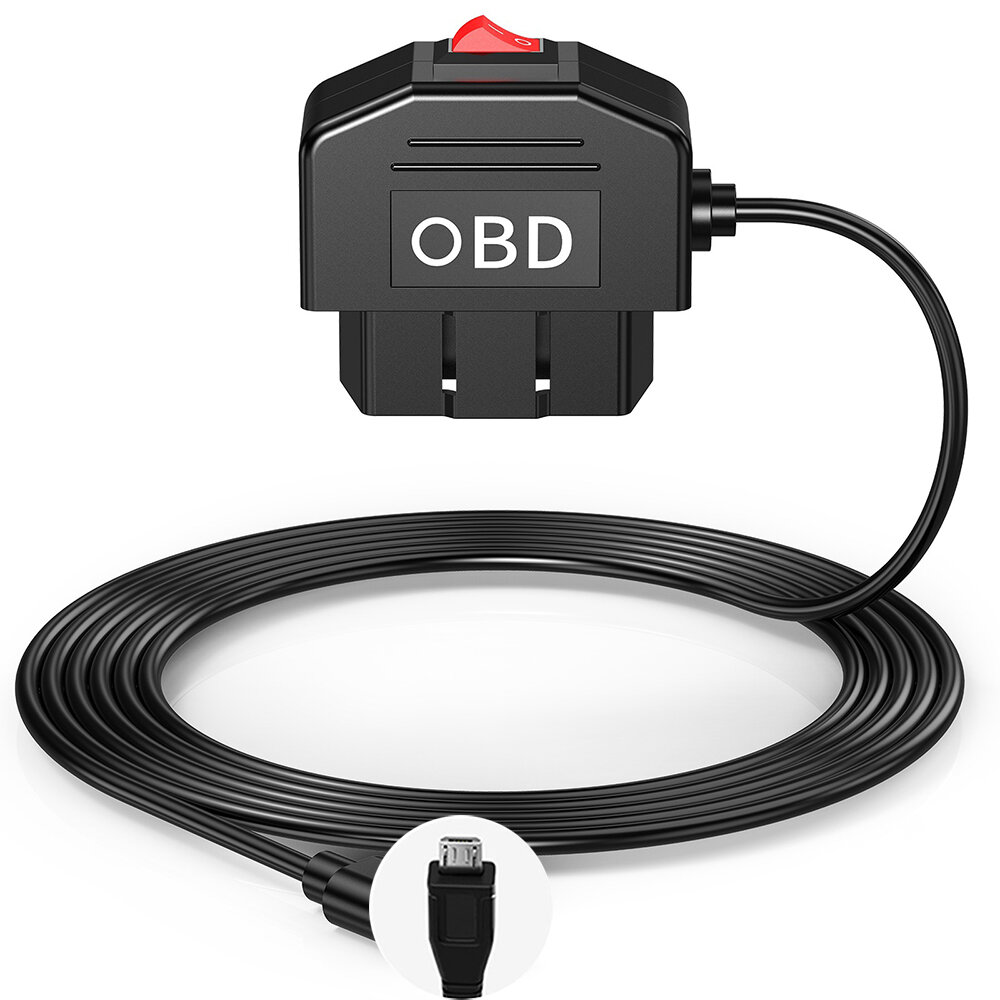 Комплект проводов видеорегистратора Buck Line OBD на USB-адаптер кабель для зеркала видеорегистратора монитора CarPlay Зарядное устройство для видеорегистратора 24 часа в сутки