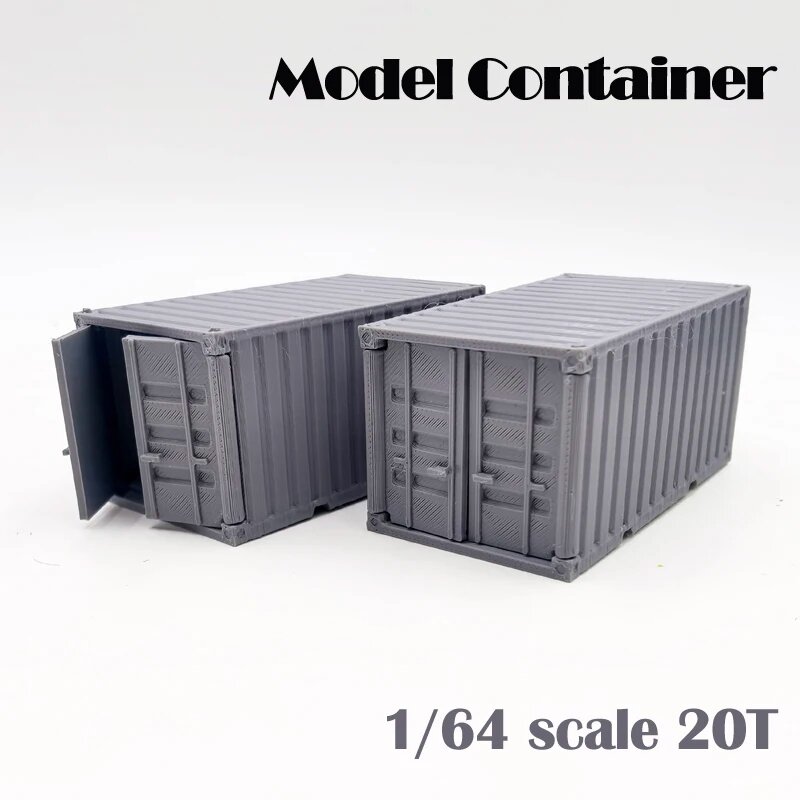 Модель контейнера в масштабе 1/64, 20 т, песочный стол, платформа для перевозки шоссе, материал «сделай сам», модель поезда, железная дорога, макет железной дороги