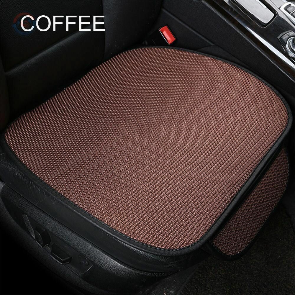Автомобильный чехол на сиденье, дышащий коврик для авто с вентиляцией, универсальный защитный чехол круглый год, черный серый кофейный красный бежевый