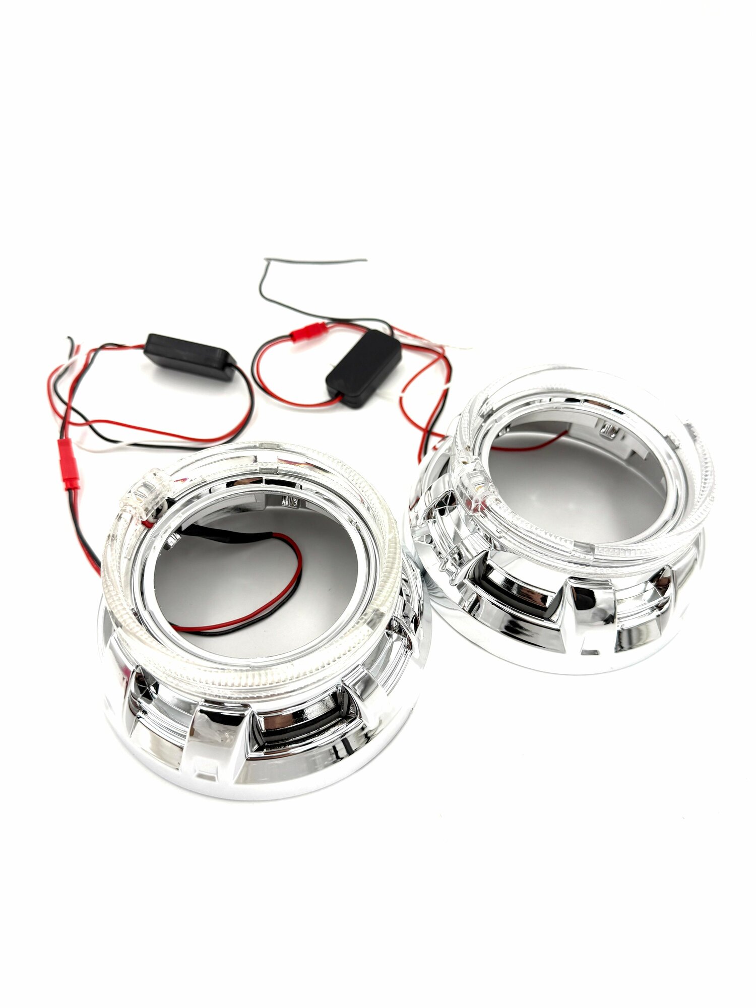 Маски бленды для линз 3.0 дюйма, Led ДХО с притуханием (комплект 2шт) / 202-B1