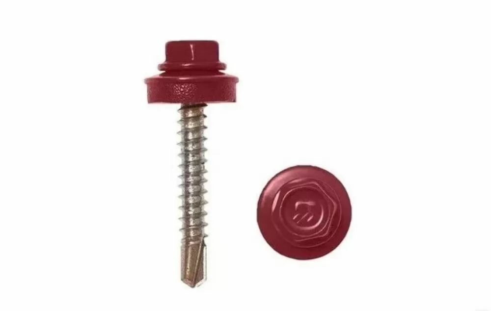 Саморезы кровельные ш/г красное вино RAL 3005 4,8 х 51 ( 1 кг)