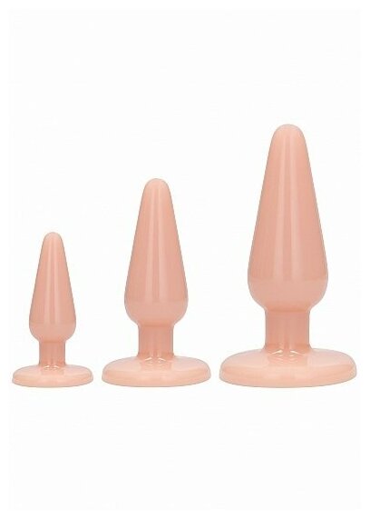Shots Toys Набор анальных пробок Anal Trainers Kit, телесный