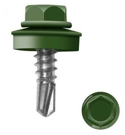 Кровельный саморез 5 5*19 по металлу 250 шт RAL 6002