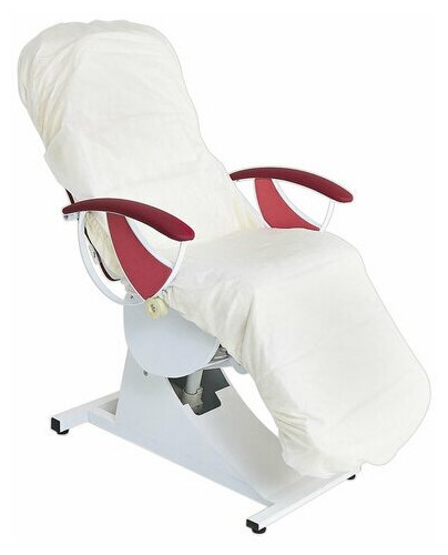 Чехол на кушетку белый комплект 10 шт. 90х200 см, спанбонд 30 г/м2, чистовье, 01-617