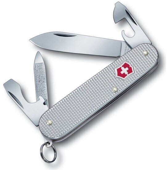 Нож Victorinox Cadet Alox, 84 мм, 9 функций, алюминиевая рукоять, серебристый