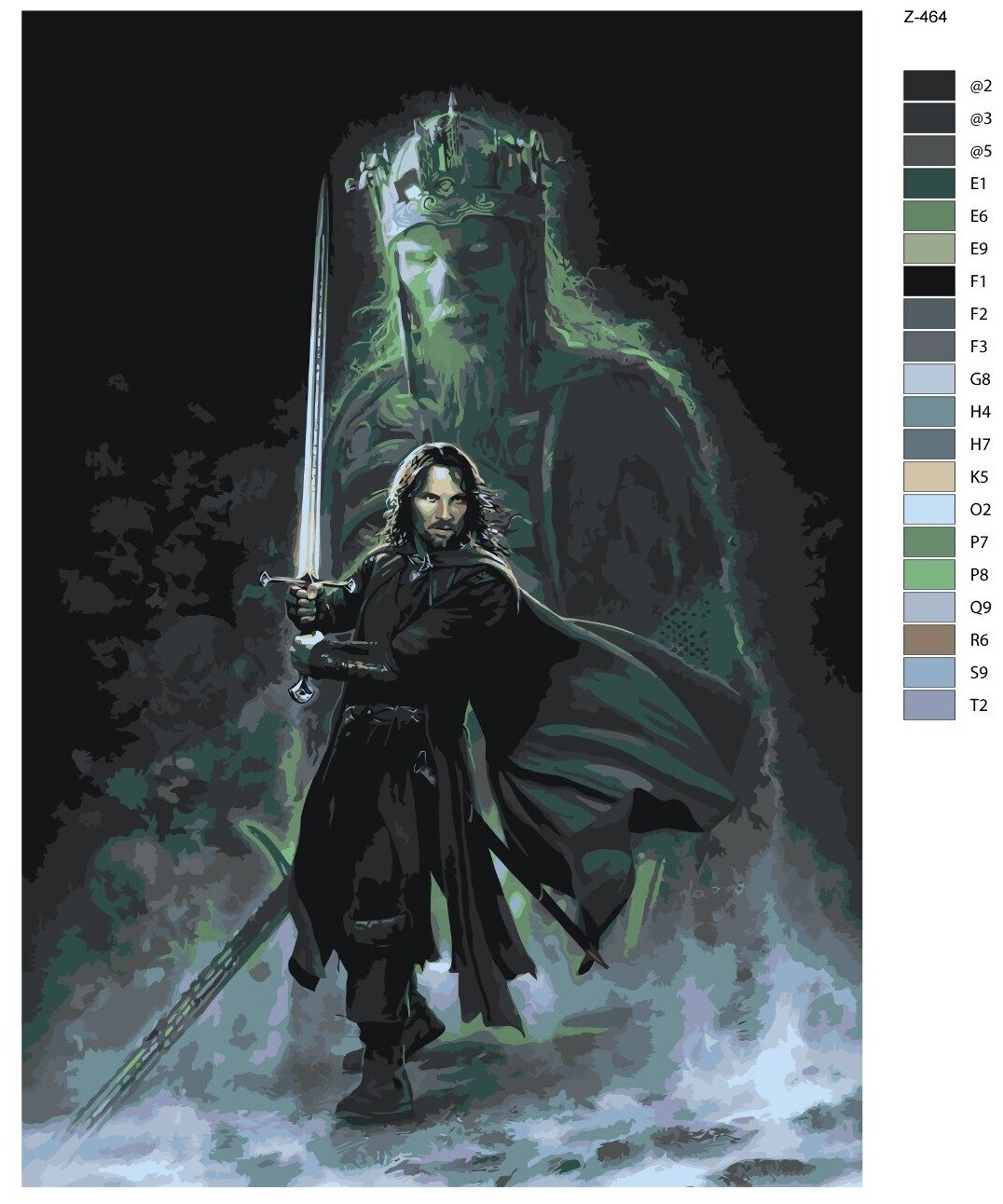 Картина по номерам Z-464 "Властелин колец" 40x60