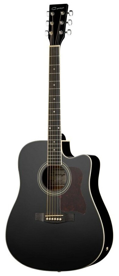 Caraya F641EQ-BK Электроакустическая гитара, с вырезом, черная