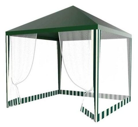Шатёр туристический, 300×300 см, закрытый, зелёный