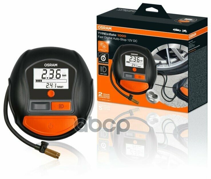 Автомобильный компрессор OSRAM TYREINFLATE 1000 Osram арт. OTI1000