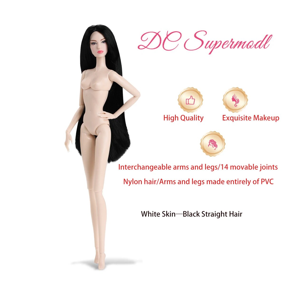 Dcsupermodel кукла 32 см 14 точек артикуляции 1/6 White Skin A1