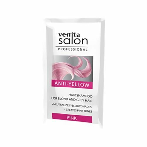 Оттеночный шампунь для волос VENITA тон розовый (против желтизны) 25 мл