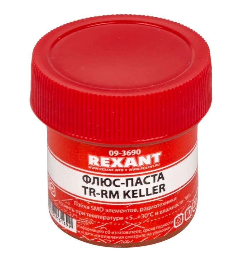 Флюс-паста TR-RM KELLER 20 мл REXANT 09-3690.