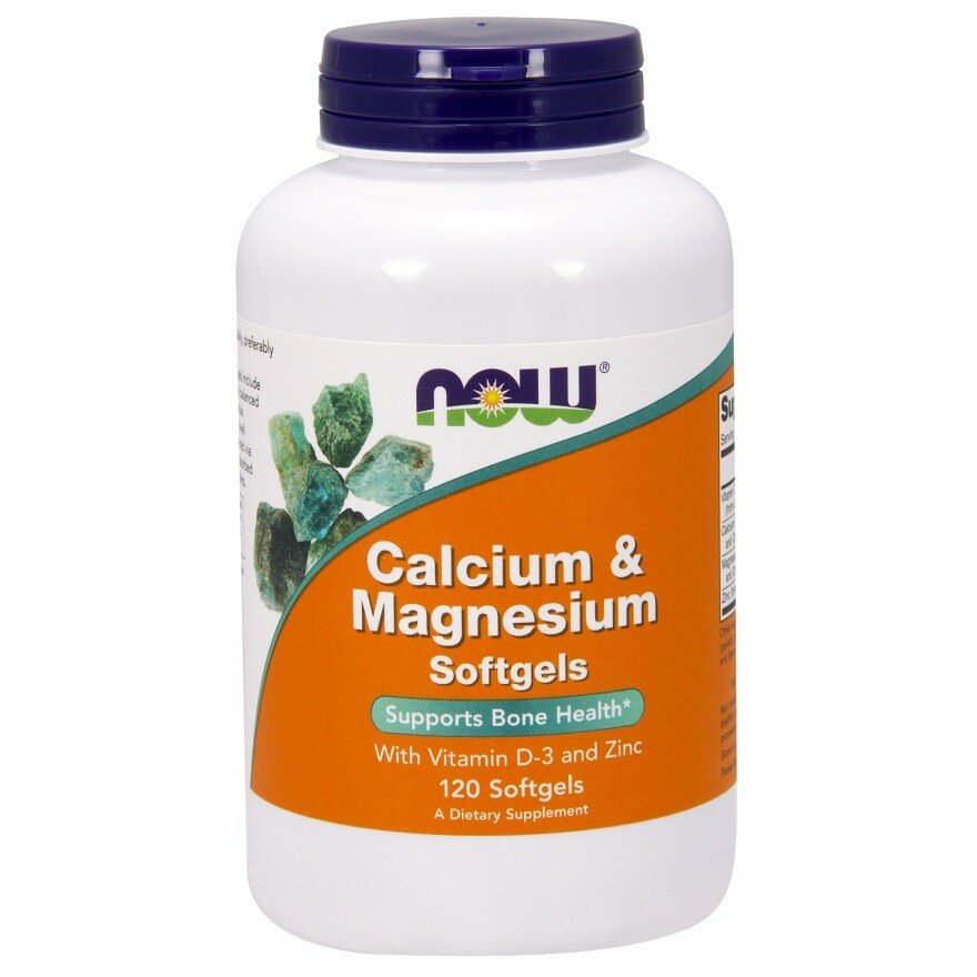 Кальций & Магний с Витамином Д-3 и Цинком Calcium & Magnesium with Vitamin D3 and Zinc 120 капс (NOW)