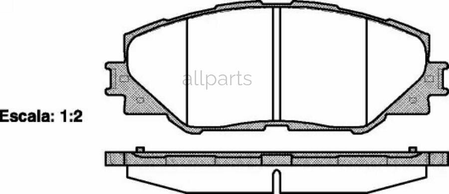 ROAD HOUSE 2123400 Колодки торм. дисковые Rav 4 III (06-)