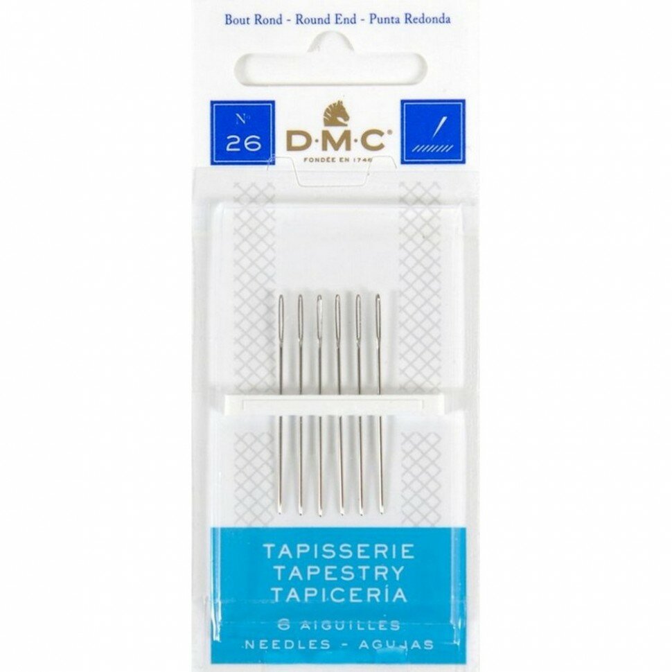 DMC 1767/8 Иглы гобеленовые №26, 6 шт