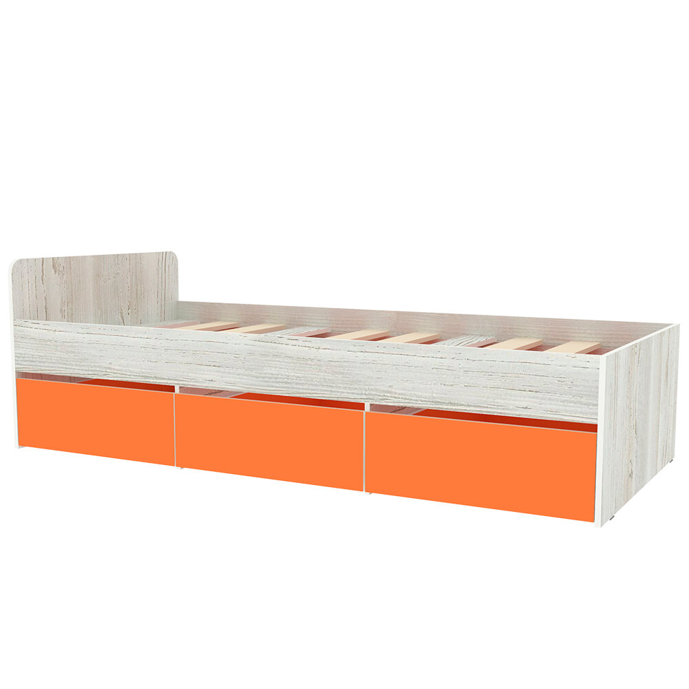 Кровать односпальная КИВи Винтерберг Оранжевый