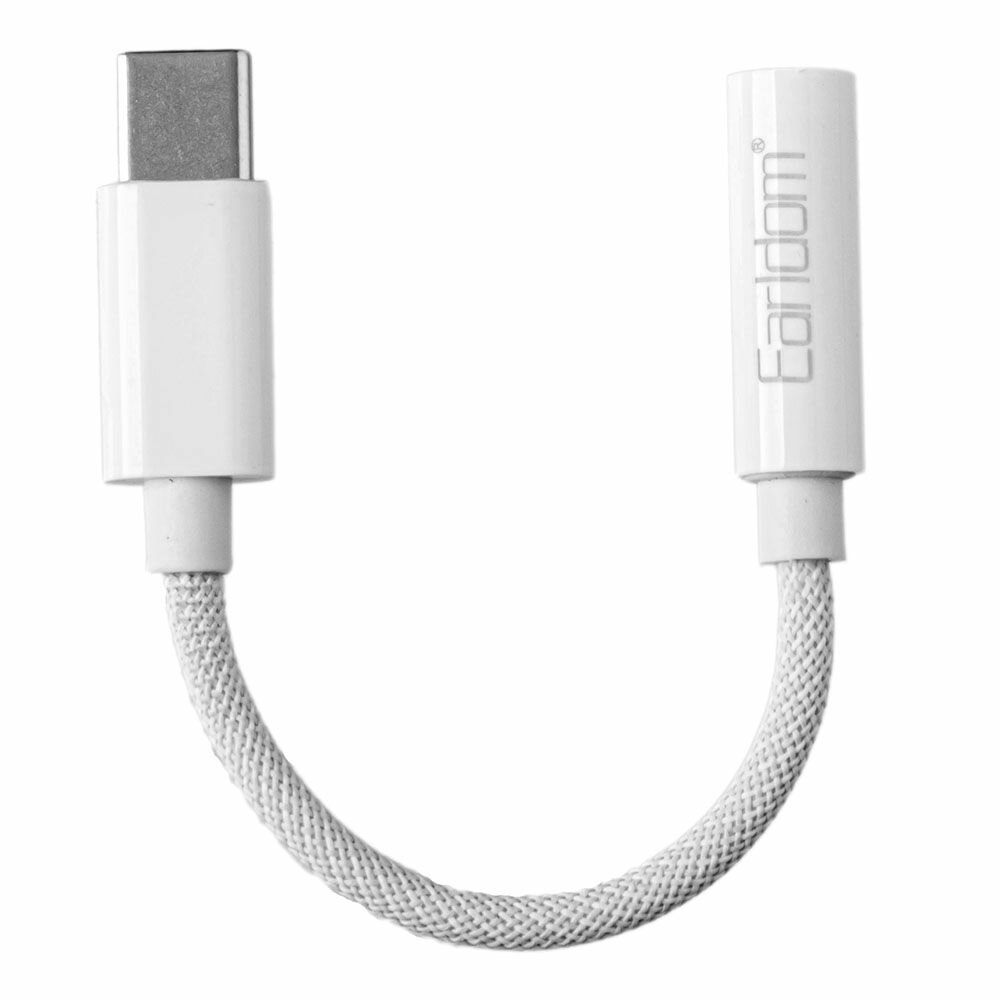 Аудио адаптер Earldom ET-OT69 3.5мм на Type-C (белый)