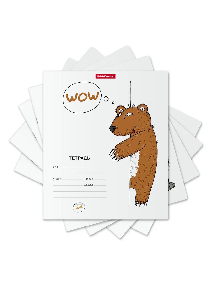 Тетрадь 24 л. в линейку "Из-за угла" (в упаковке из 5 шт.)