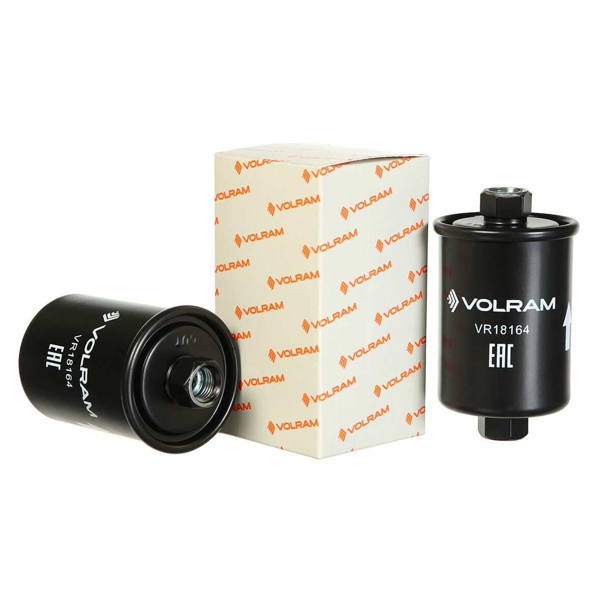 Фильтр топливный VOLRAM для ВАЗ 2104-2108, 2110-2115, 2121-2131, 21214; под гайку ; 2 шт.
