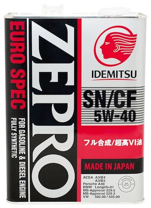IDEMITSU Zepro Euro Spec F-S SN/CF 5w40 (4л)