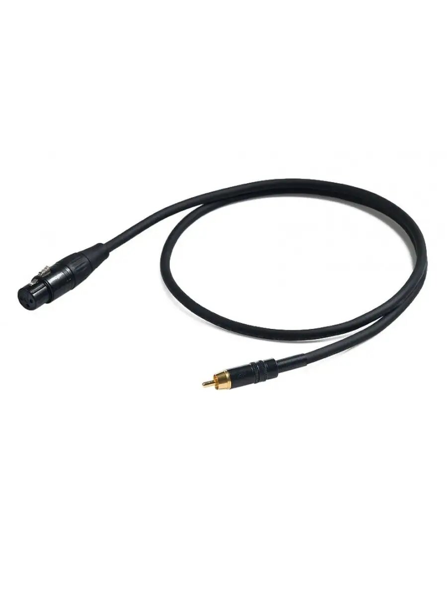 Аудио кабель сценический XLR (мама) - RCA (папа)