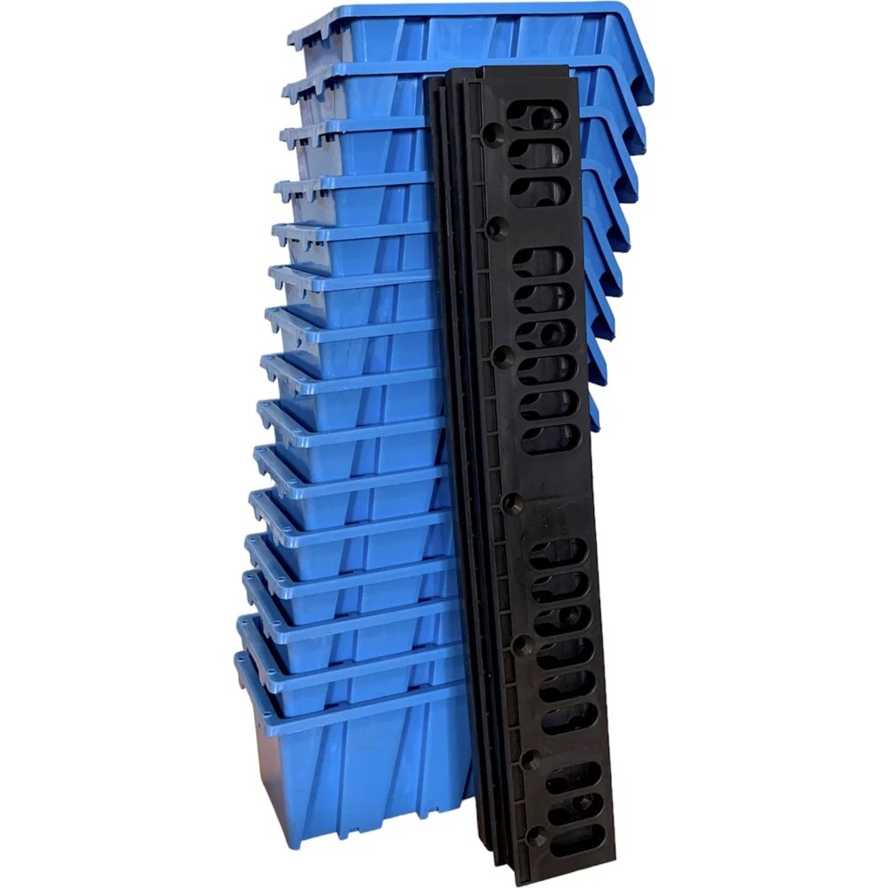 Набор Jettools лоток для метизов 150x95x70 мм 15 шт, с планкой 4 шт. ЛМ-1-150-15