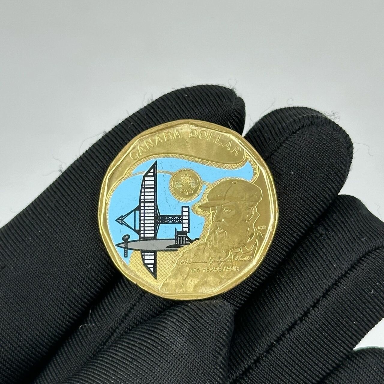 Монета Канада 1 доллар 2022 год 175 лет со дня рождения Александра Грэма Белла Цветная! UNC