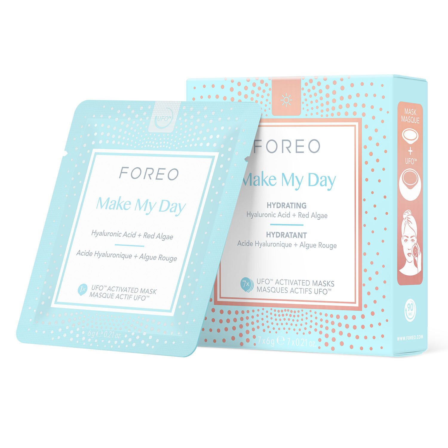 FOREO Увлажняющая и защищающая от загрязнений маска для лица Make My Day для UFO/UFO mini