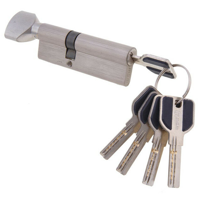 MSM цилиндр ключевой 80 мм 50+30 матовый никель вертушка - прецизионный элемент