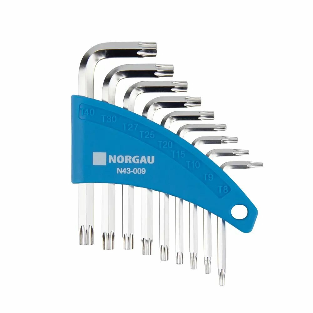 Набор ключей Torx Norgau SKE-168-291 T8-T40 мм, 9 шт