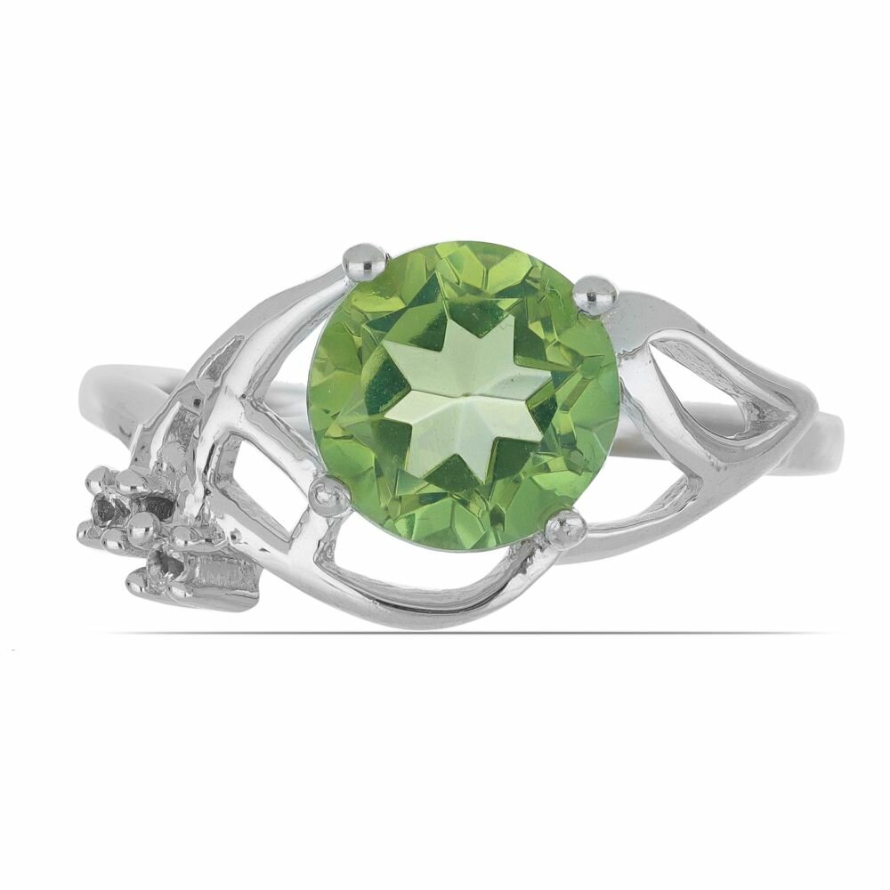 Кольцо, серебро, 925 проба, родирование, топаз, кварц