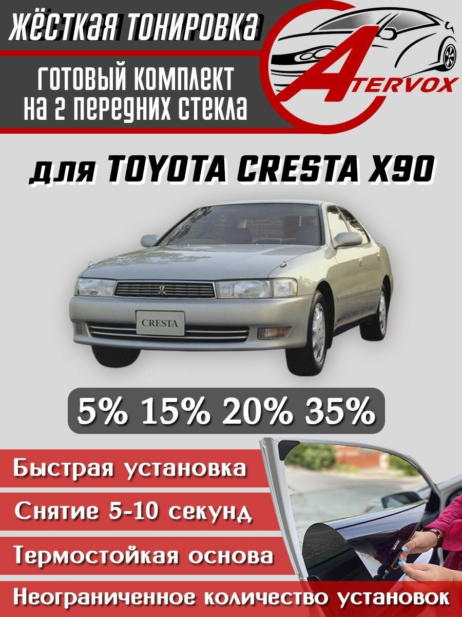 ATERVOX / Жёсткая тонировка Toyota Cresta X90 4 п-е (1992-1996) 15% - Съёмная тонировка Тойота Креста 90 15%