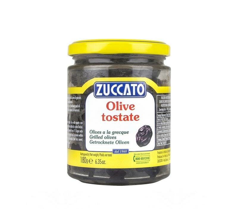 Оливки черные вяленые ZUCCATO 180 г