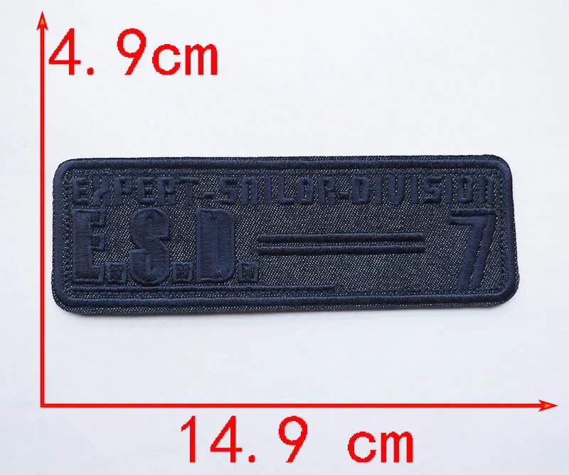 Вышитые джинсовые нашивки Sudu голубые, черные Темно-синий, BW405