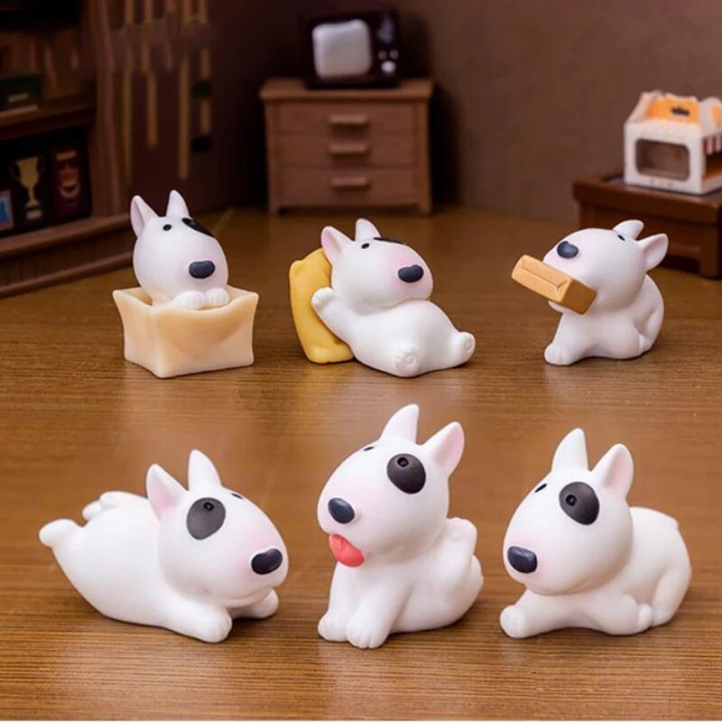 Мини-фигурка бульдога терьера, 3х2.3 см, Цвет: 1pc A5 — фото 1