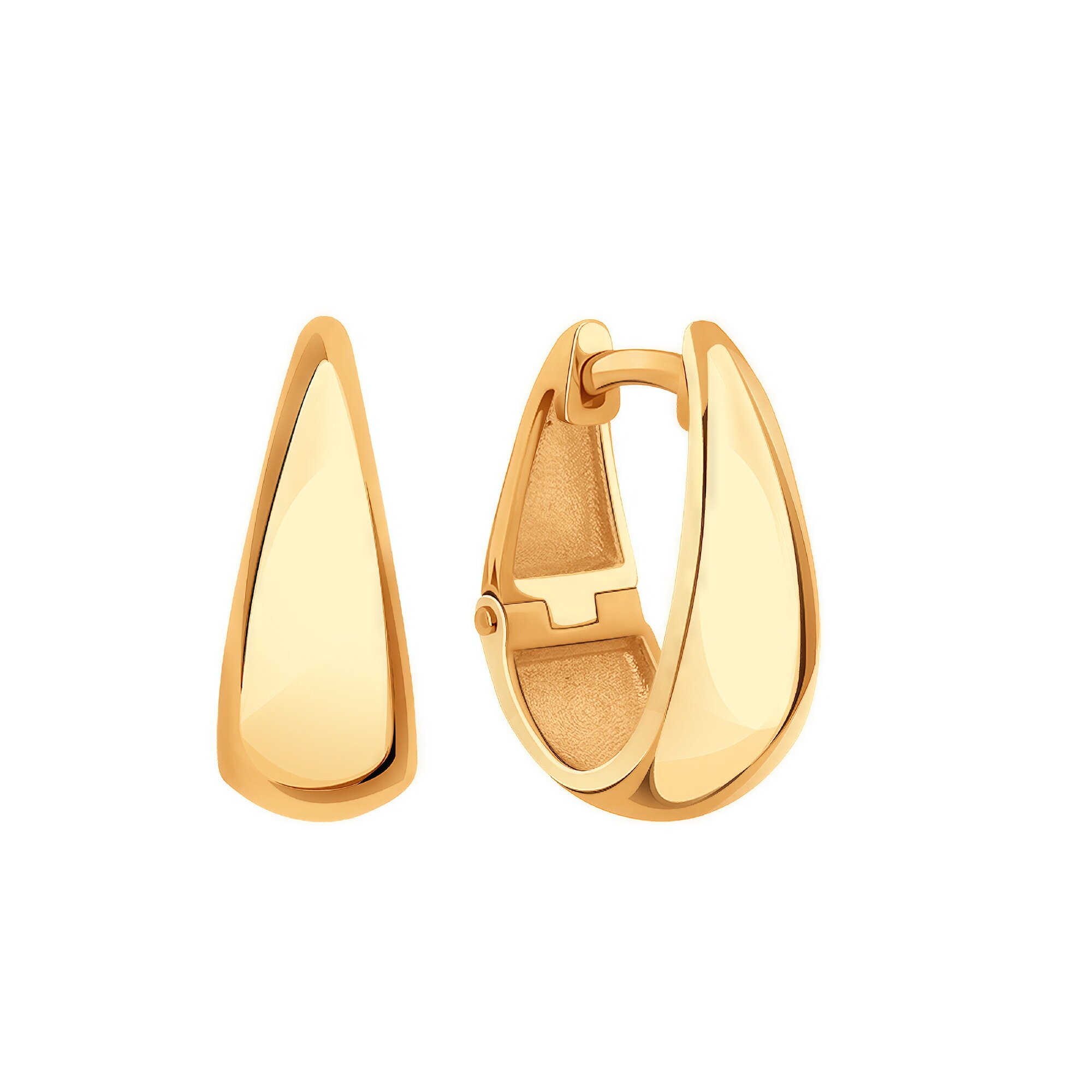 Серьги Diamant online, красное золото, 585 проба