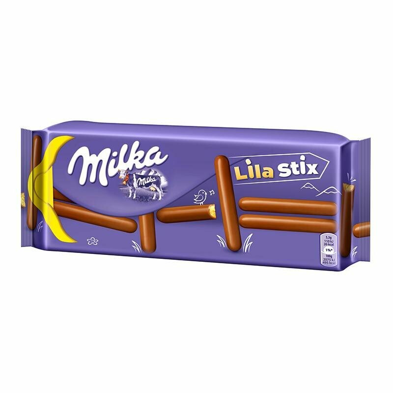 Палочки Milka в шоколаде Choco Lila Stix 112г