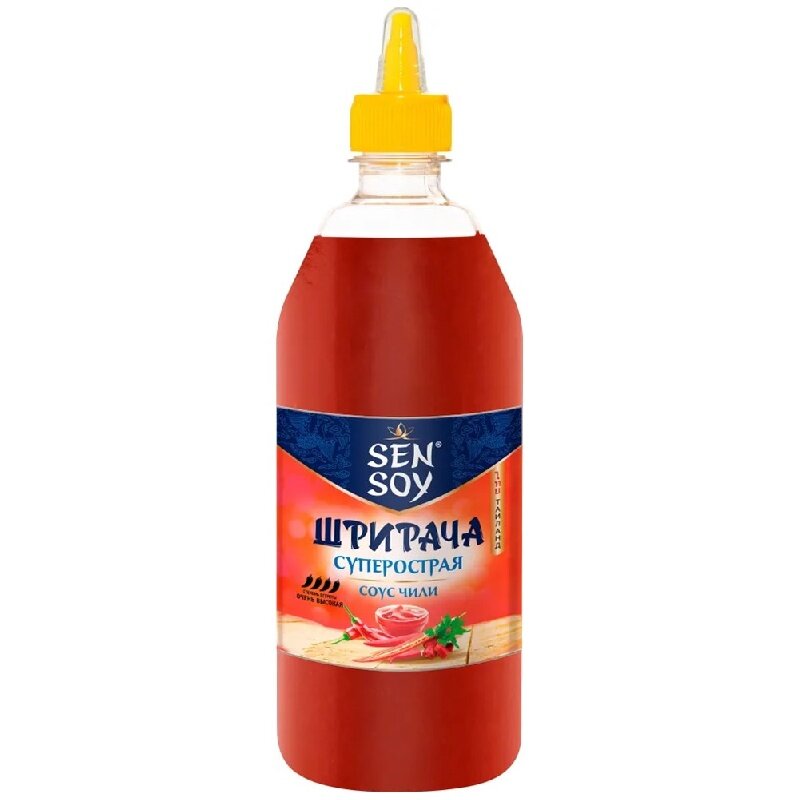Соус SENSOY Премиум столовый "Чили Шрирача Суперострая" /пластик/ 310мл