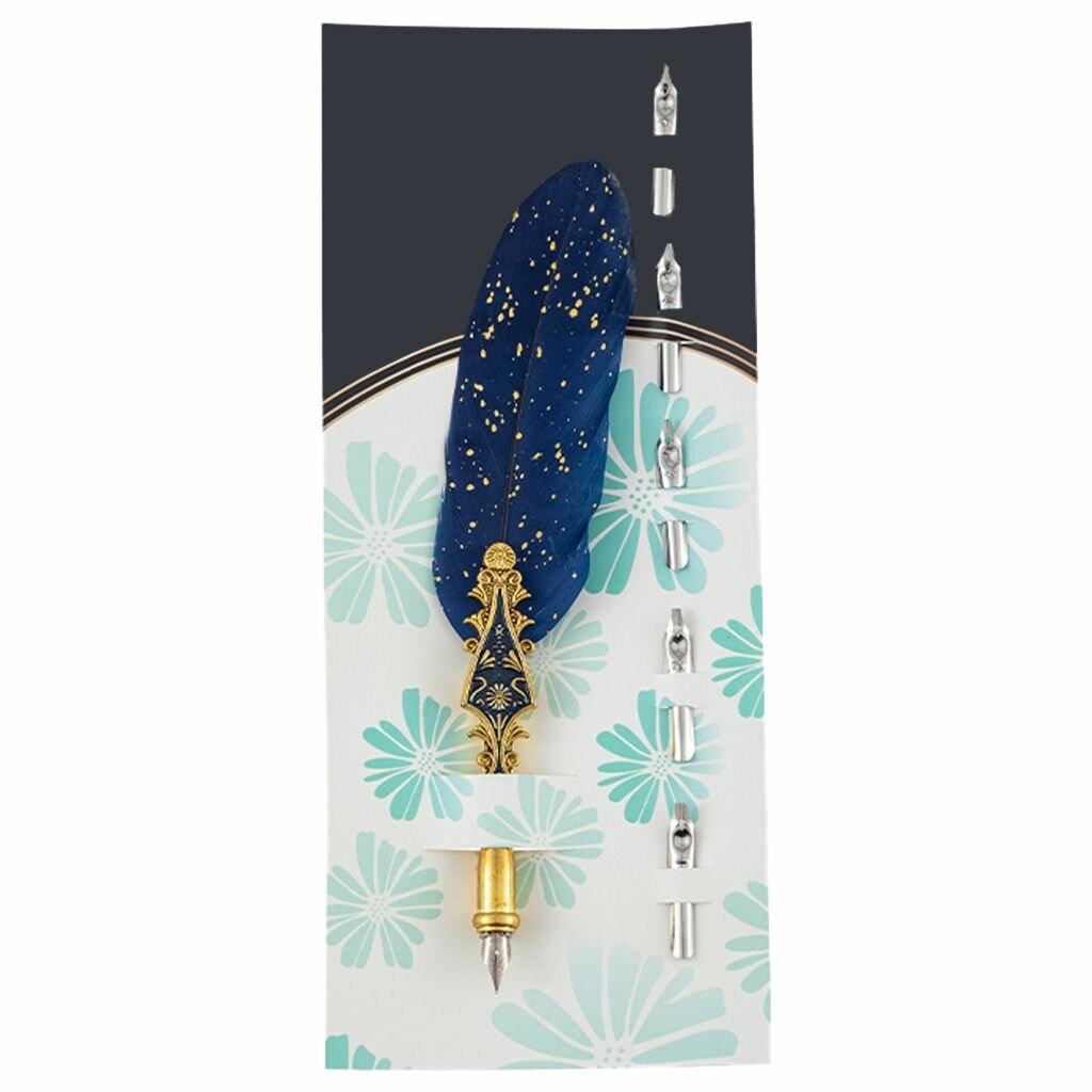 Антикварное перо с 5 сменными наконечниками