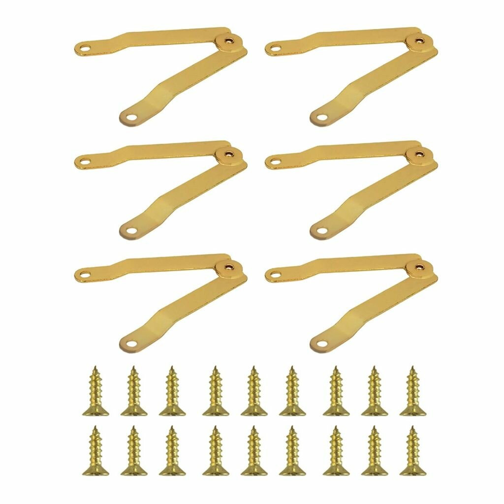 Элегантные металлические откидные петли для крепления крышки с золотой отделкой для домашней мебели