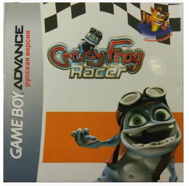 Игровой картридж Crazy Frog Racer (Безумная Лягушка-Гонщик) GBA, рус. версия (Platinum) (32M)